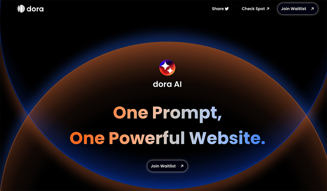 テキストだけでWEBサイトが爆速完成する驚愕のAIツール【Dora AI】の概要と使い方を解説！ - アイとイブキのAIインフォメーション【アイブキ】